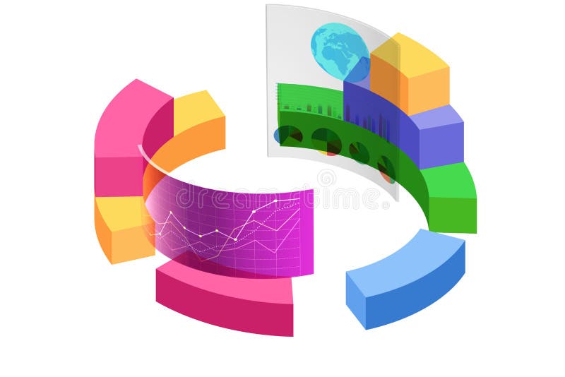 Various Visualisation at Trading Environment - 3d Rendering Stock ...