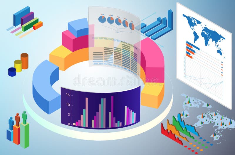 Various Visualisation at Trading Environment - 3d Rendering Stock ...