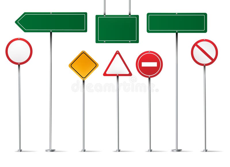 Various warning signs stock illustration. Illustration of safety ...