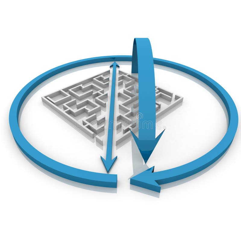 Various ways stock illustration. Illustration of confusion - 19856173