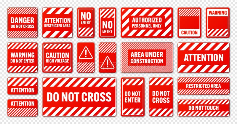 Construction Site Warning Lines Stock Illustrations – 367 Construction ...