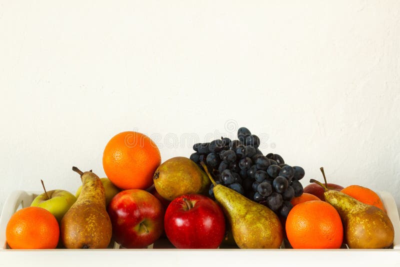 Various whole fruits stock image. Image of grapes, pear - 95776097