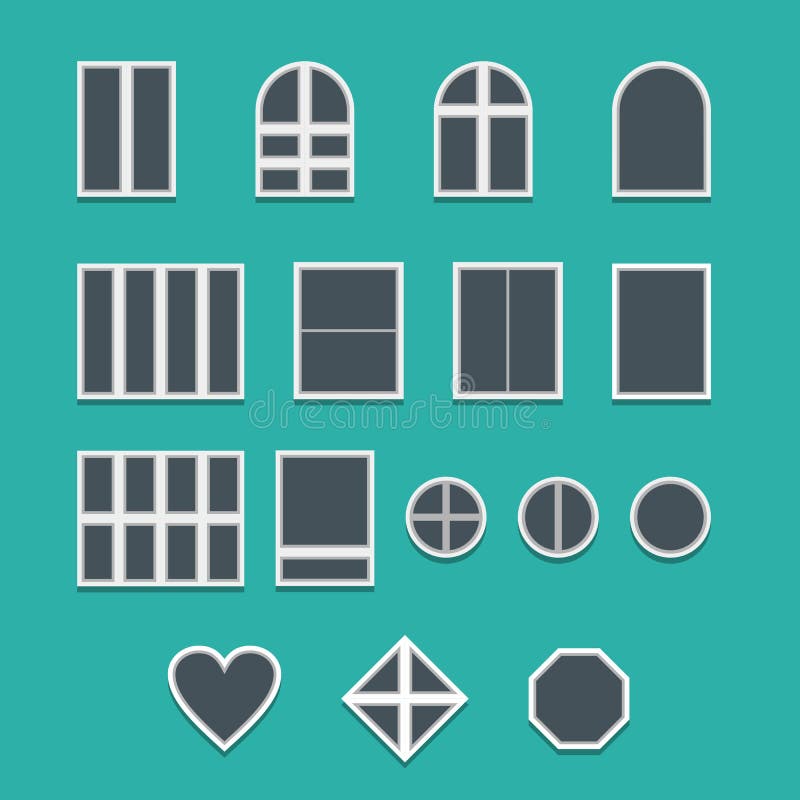 Various Windows stock vector. Illustration of plastic - 54995589