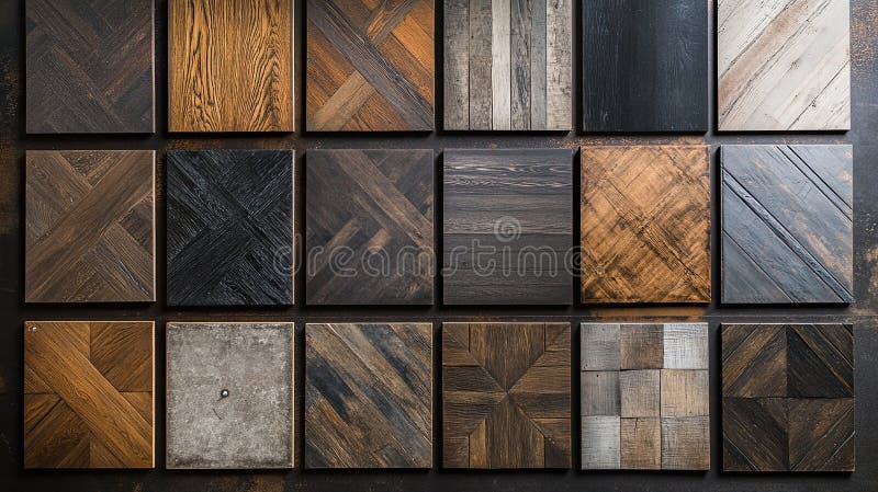 Various Wood Floor Samples Showcasing Different Finishes and Textures ...