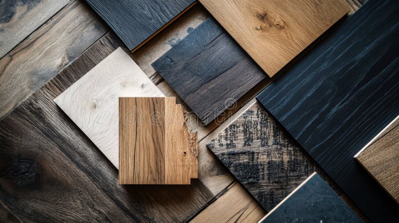Various Wood Floor Samples Showcasing Different Textures and Finishes ...