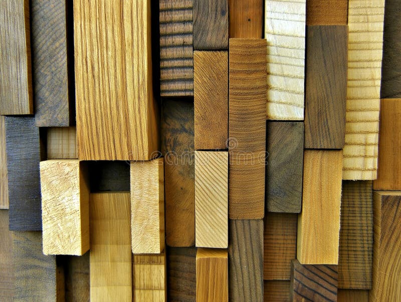 Various Wood Pieces Arranged Beautifully on a White Background for ...