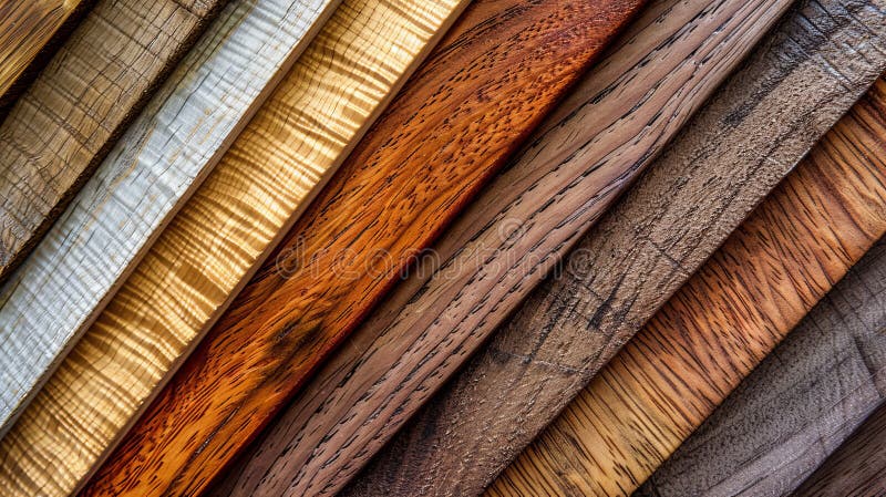 Various Wood Textures and Patterns Aligned in Diagonal Lines. this ...