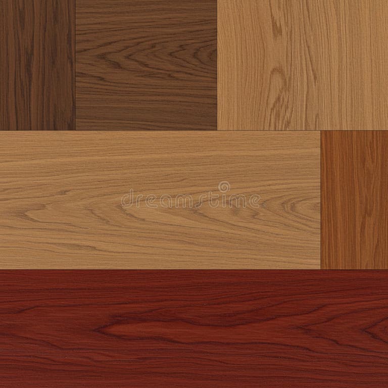 Various Wood Veneer Samples are Arranged in a Grid. the Patterns ...