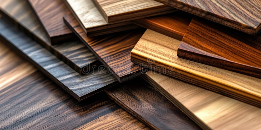 Various Wooden Planks Displaying Natural Wood Grain Patterns and ...
