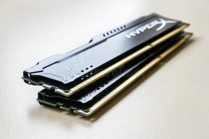 Two Kingston Fury Beast DDR4 Computer Ram Sticks.. Editorial Stock ...