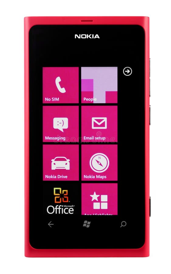 Varna, Bulgaria - Juny 03, 2012: Cell Phone Model Nokia Lumia 800 Has ...