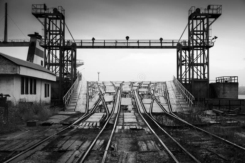 Varna Rail Ferry Complex, Bulgaria Stock Image - Image of rail, white ...