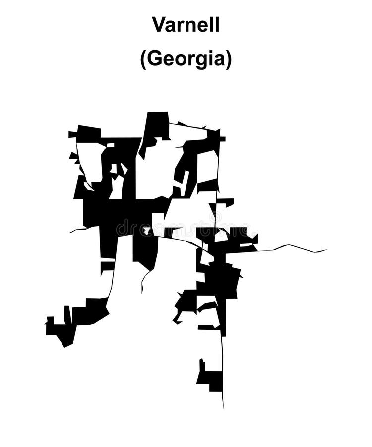 Varnell Outline Map Stock Illustrations – 2 Varnell Outline Map Stock ...