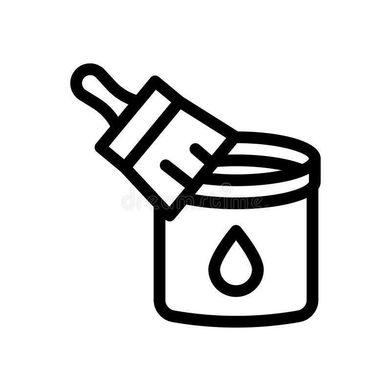 Varnish Line Icon Illustration Vector Graphic Stock Vector ...