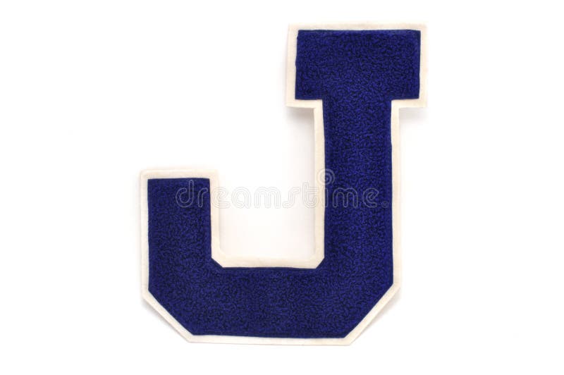 Varsity Letter J stock photo. Image of background, alphabet - 32030770