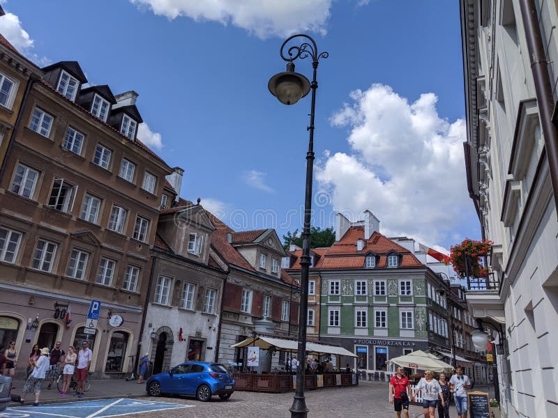 Varsovie City Center Reconstructed City after WWII Editorial Stock ...