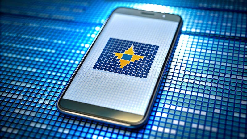 Varta AG Logo As a Pixelated Image on a Smartphone Screen: a Digital ...