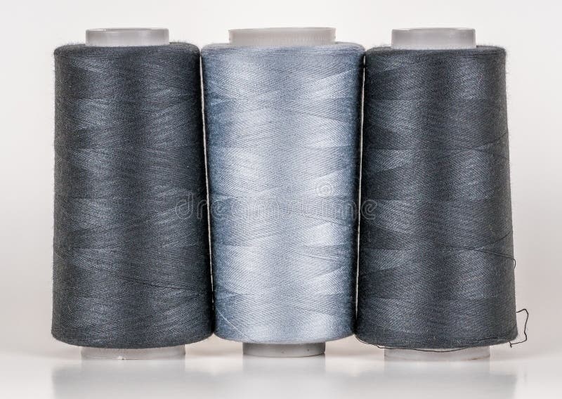 Vary colored thread coils stock image. Image of black - 103282853