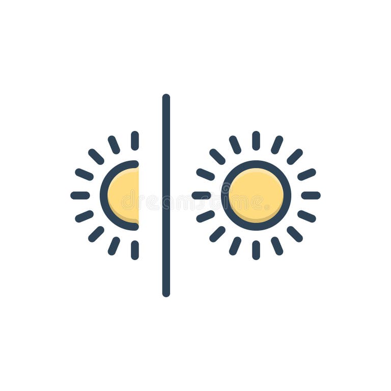 Color Illustration Icon for Vary, Change and Weather Stock Illustration ...