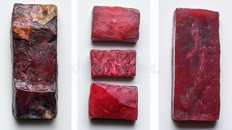 Cured Meat Selection on White Background Stock Illustration ...