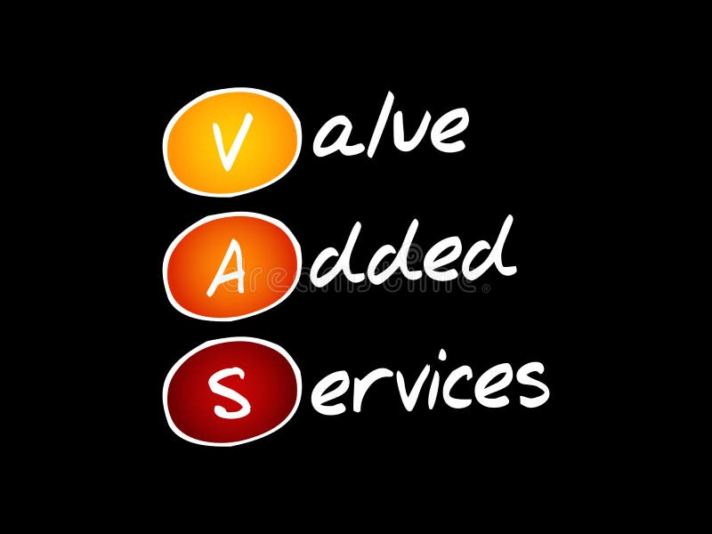 VAS - Value Added Services Acronym Stock Photo - Image of provider ...