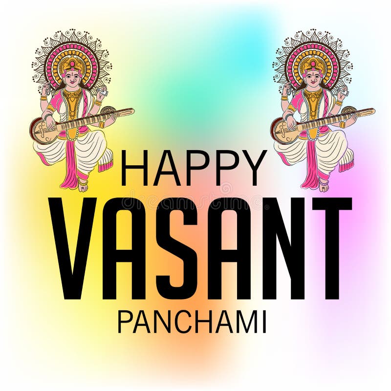 Vasant Panchami stock illustration. Illustration of card - 84151817