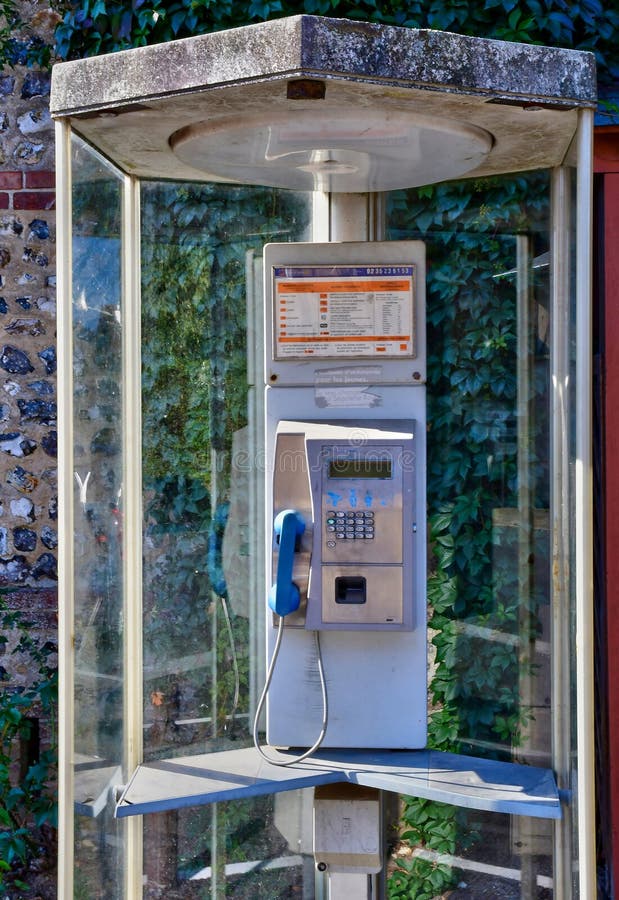 Vascoeuil, France - October 4 2016 : Old Phone Box Editorial Image ...