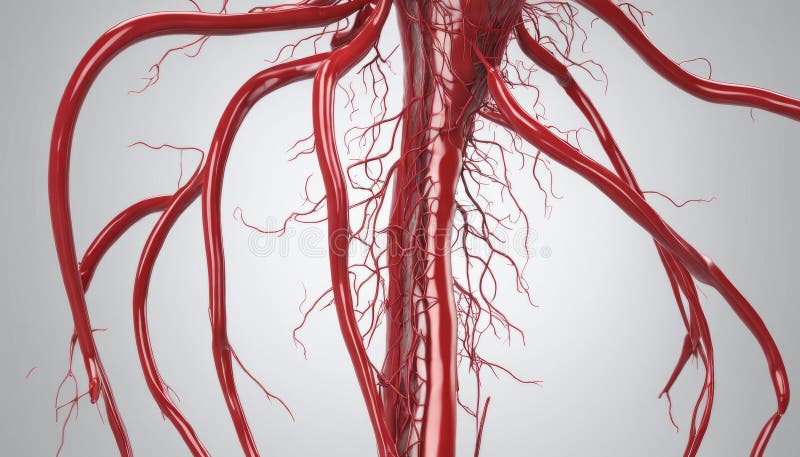 Vascular Network in 3D, Perfect for Medical Illustrations Stock ...
