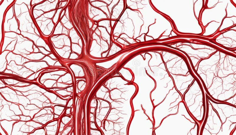Vascular Network - the Intricate Beauty of Blood Vessels Stock ...