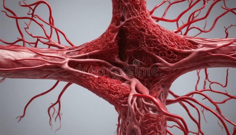 Vascular Network, Intricate and Complex, Symbolizing Life S ...