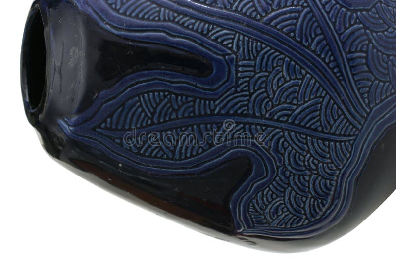 Profile of a Blue Glass Vase Stock Image - Image of vase, glass: 8243