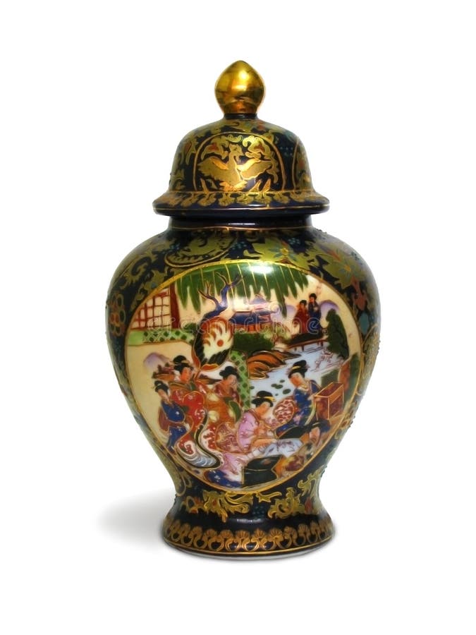 Vase chinois image stock. Image du cassable, antique, dragon - 6154997
