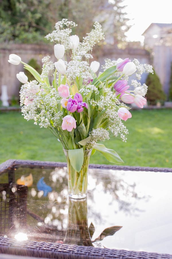 Vase of spring flowers stock photo. Image of closeup - 30702794
