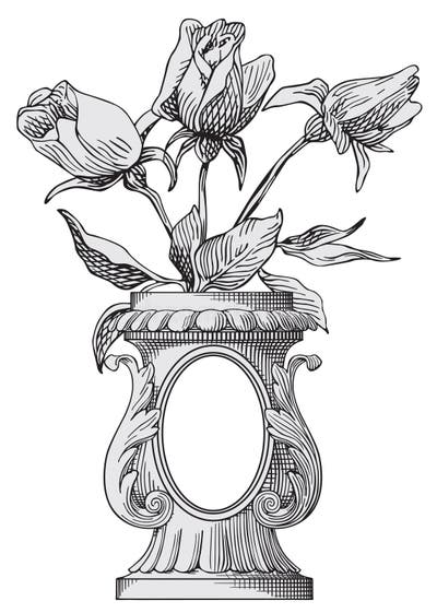 Vase Contour Line Stock Illustrations – 8,475 Vase Contour Line Stock ...