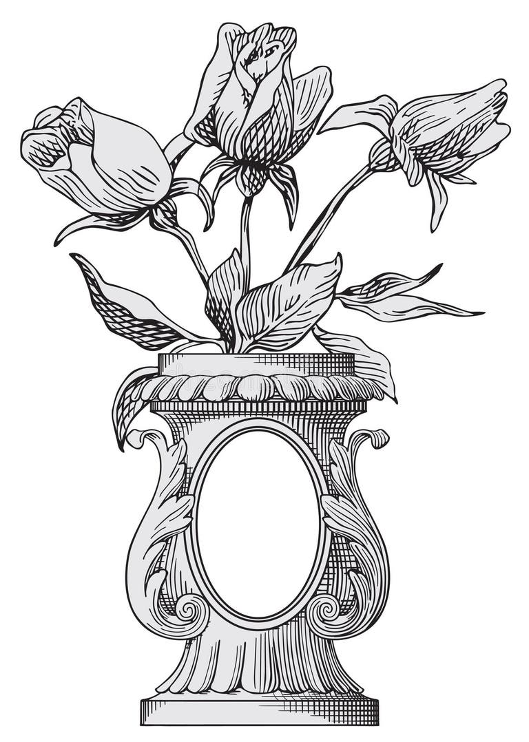 Vase Contour Line Stock Illustrations – 8,475 Vase Contour Line Stock ...