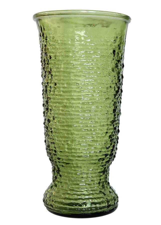 Vaso Do Vidro Verde Isolado No Branco Imagem de Stock - Imagem de ...