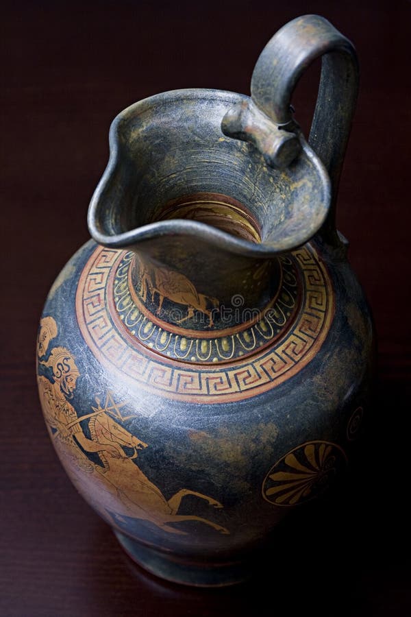 Vaso di Micene antico fotografia stock. Immagine di analisi - 49651134