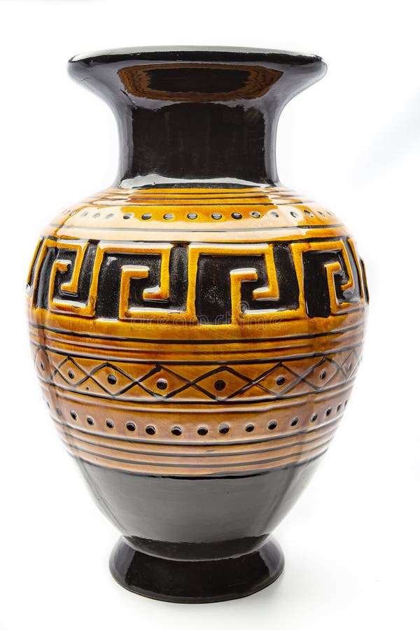 Vaso Greco Di Progettazione Fotografia Stock - Immagine di grecia ...