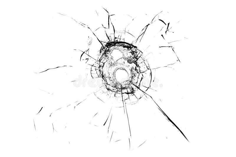 Vaso Roto De Una Bala. Textura De Vidrio Roto. Foto de archivo - Imagen ...