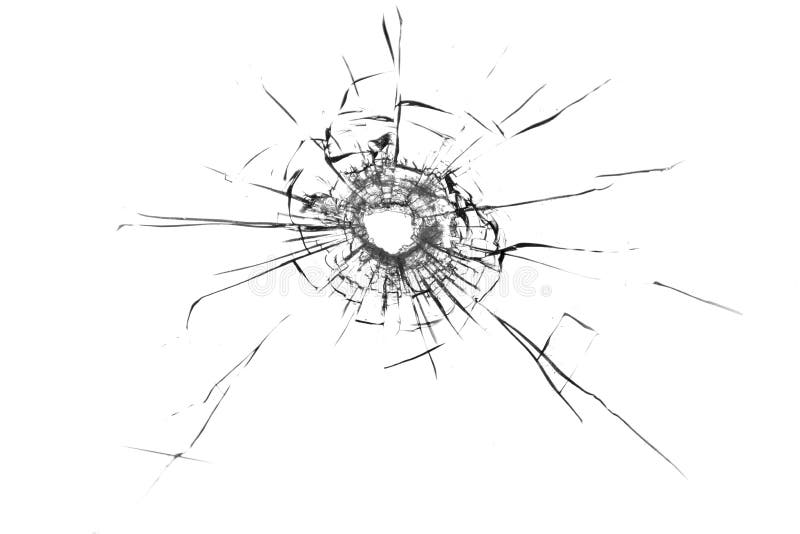 Vaso Roto De Una Bala. Textura De Vidrio Roto. Foto de archivo - Imagen ...