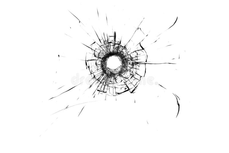 Vaso Roto De Una Bala. Textura De Vidrio Roto. Foto de archivo - Imagen ...