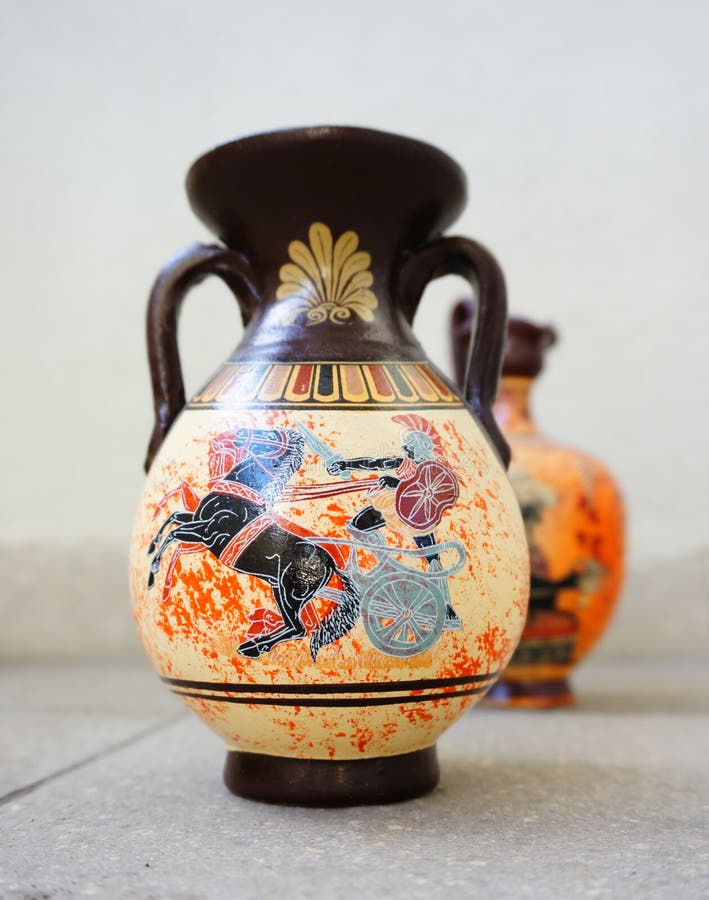 Vasos gregos imagem de stock. Imagem de recipiente, modelo - 11244277