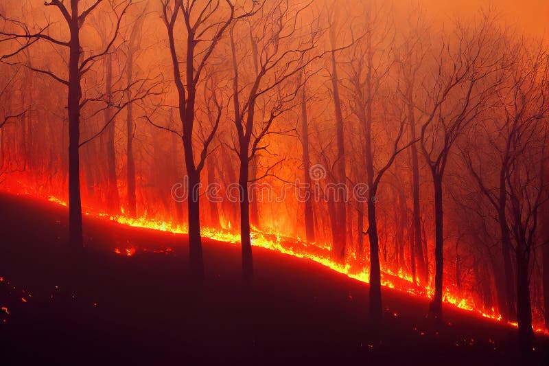 Vast Areas of Forest on Wildfire, Annual Forest Fires that Destroy All ...