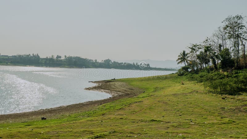 A Vast and Beautiful Expanse of River and Land Stock Image - Image of ...