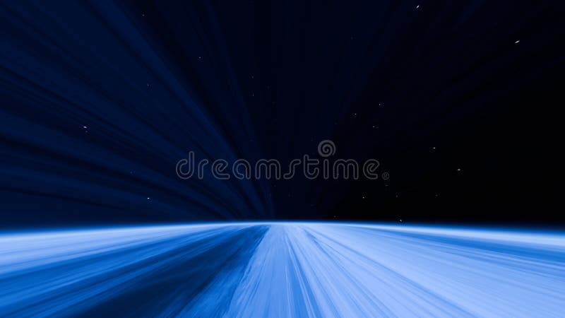 Vast Blue Horizon Stretches into the Deep Darkness of Space ...