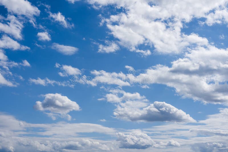 The Vast Blue Sky and Clouds Sky. Stock Image - Image of space, cumulus ...