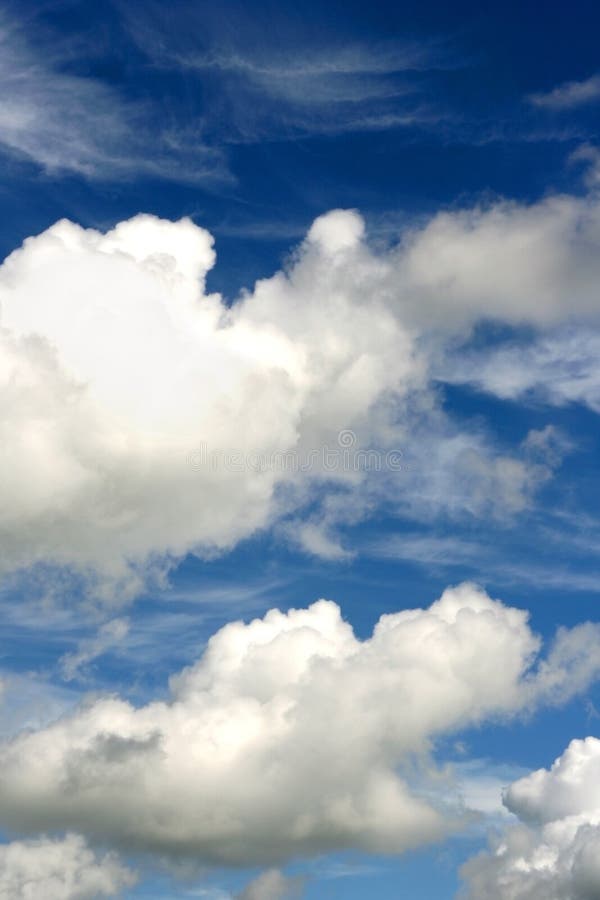 Vast blue sky with clouds stock image. Image of blue, float - 2680953