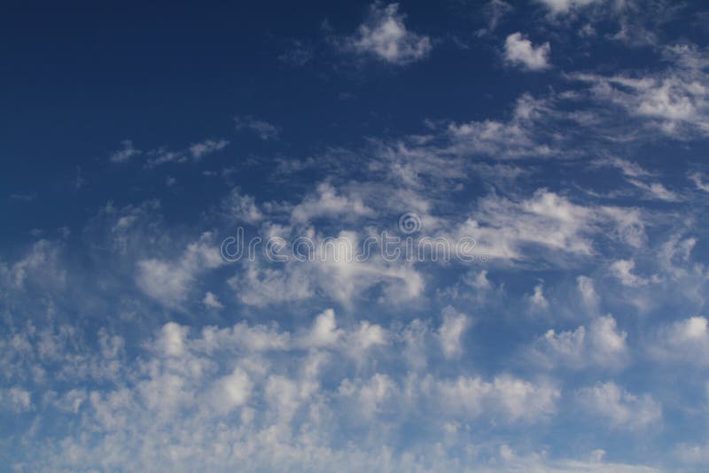 The Vast Blue Sky and Clouds Sky. Blue Sky Background with Tiny Clouds ...
