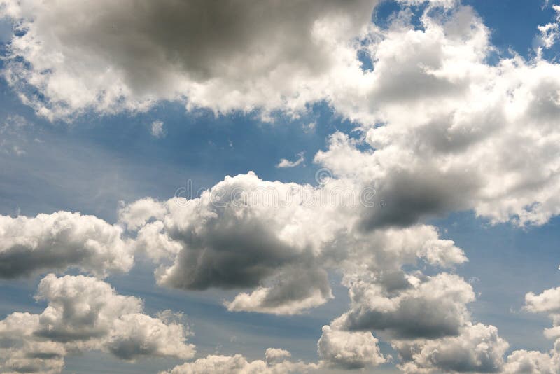 The Vast Blue Sky and Clouds Sky. Storm Clouds on the Horizon. Stock ...