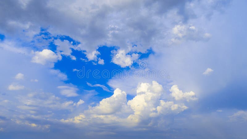 The Vast Blue Sky and Clouds Sky Stock Photo - Image of natural ...